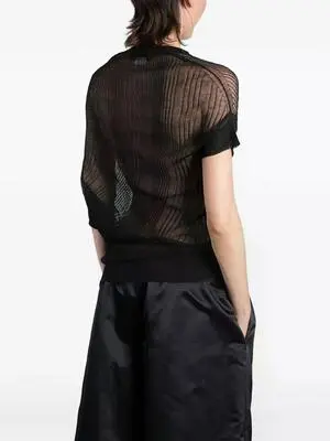 Junya Watanabe Asymmetric Mesh T-shirt