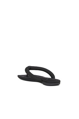 Alexander Wang Jenna Tubular Flat Thong Sandal - Black