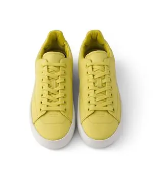 Prada Re-nylon Court Sneakers - Pineapple