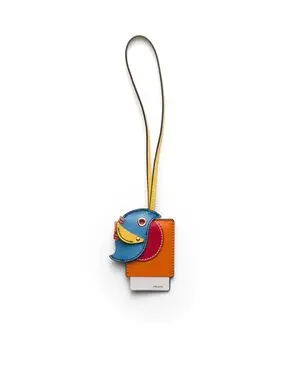 Prada Leather Mirror Case Pendant - Wave/red
