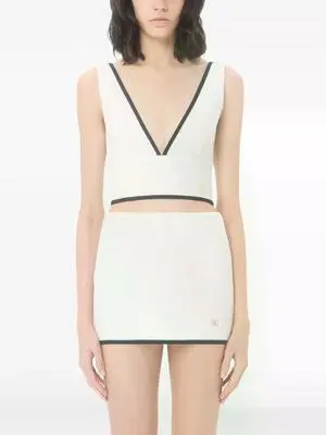 Valentino Garavani Canestrello Cotton Tweed Top