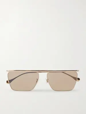 Oliver Spencer Oliver Peoples Jil Sander Aviator-Style Sunglasses Gold