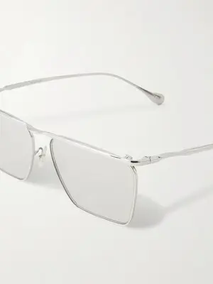 Oliver Spencer X Jil Sander Aviator-style Sunglasses - Silver