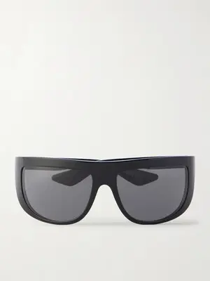 Oliver Spencer X Khaite 1974c D-frame Acetate Sunglasses - Black