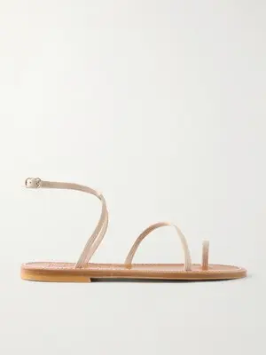 K.JACQUES Loki Leather Thong Sandals - Neutrals