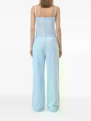 Closed Winona Elasticated Waistband Wide Leg Trousers - Blue