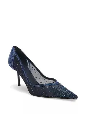 LE SILLA Crystal Embellished Mesh Pumps