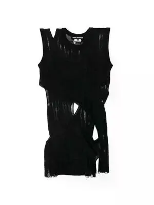 Junya Watanabe Distressed Sleeveless Top