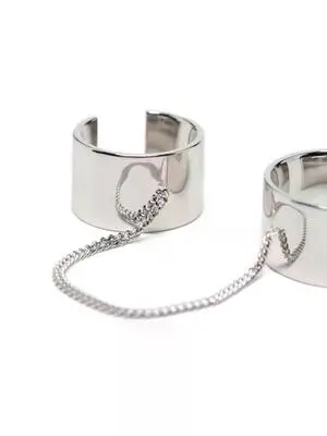 Tom Wood Double Chain-link Rings