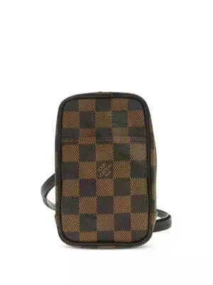 LOUIS VUITTON Damier Canvas 2007 Gm Etui Okapi Cross Body Bag - Brown