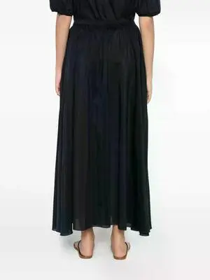 SUSANNE BOMMER Gathered Flared Maxi Skirt