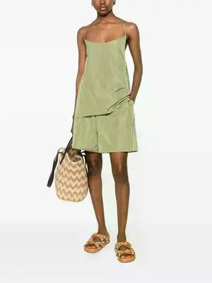 SUSANNE BOMMER Cross-back Tie-fastening Top - Neutrals