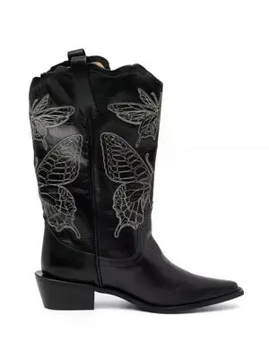Undercover Butterfly-embroidered Boots