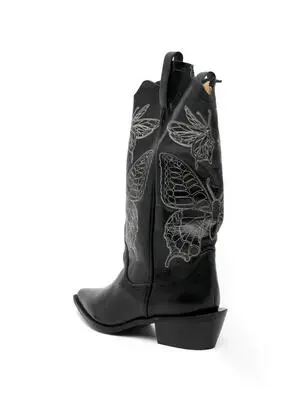 Undercover Butterfly-embroidered Boots