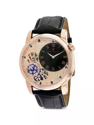 CHRISTIAN VAN SANT Automatic Watch With Skeleton Dial And Roman Numeral Indices