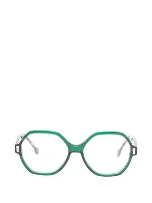 KYME Egilda Geometric-frame Eyeglasses - Green