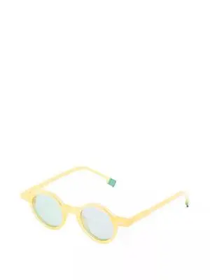 KYME Lupe Round-frame Sunglasses - Yellow