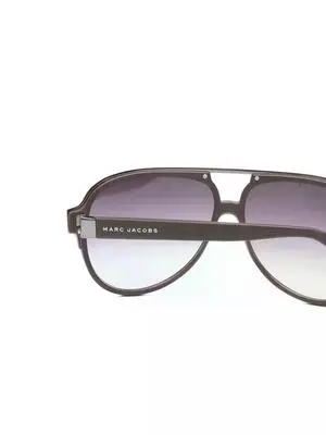 Marc Jacobs Pilot Frame Double-bridge Sunglasses - Brown