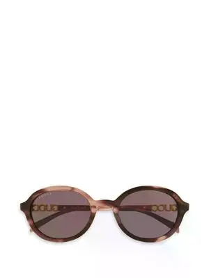 Gucci Round Frame Sunglasses - Brown
