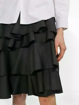 Comme Des Garçons Draped Tailored Shorts With Belt Loops