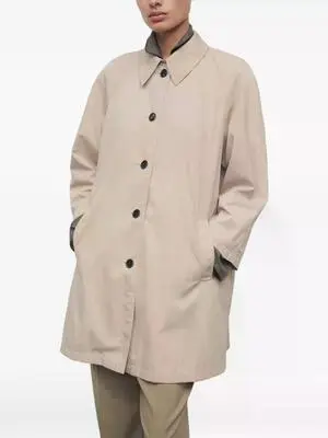 THE ROW Hawkins Raglan-sleeve Single-breasted Coat - Neutrals