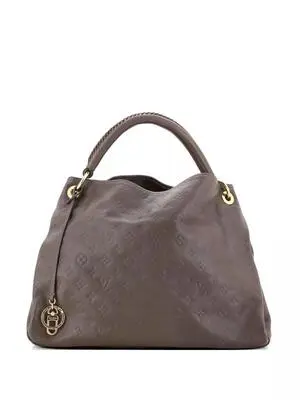 LOUIS VUITTON Artsy Monogram Empreinte Leather Mm Hobo Bag - Brown