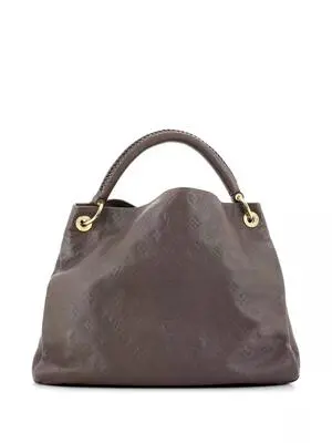 LOUIS VUITTON Artsy Monogram Empreinte Leather Mm Hobo Bag - Brown