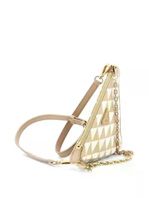 Prada Triangle Jacquard Mini Shoulder Bag