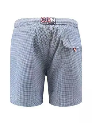 MC2 SAINT BARTH Gingham Check Swim Shorts - Blue