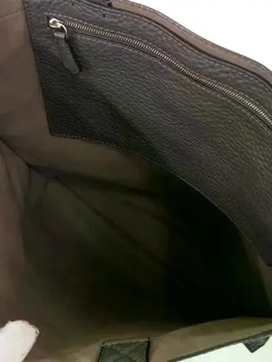 Fendi Leather Roma Flat Tote Bag