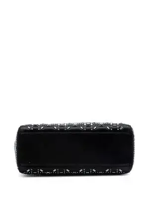 Dior Mini Satin Cannage Crystal Embellished Lady Satchel