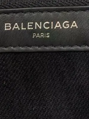 Balenciaga Canvas Navy Cabas Pouch