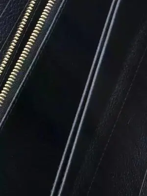 LOUIS VUITTON 2021-2026 Bicolor Monogram Empreinte Zippy Wallet Long Wallets - Black