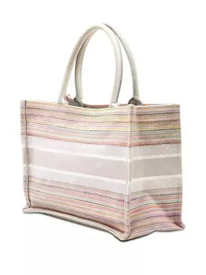 Dior Medium Embroidered Canvas Book Tote Bag