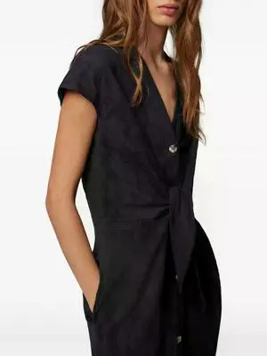 Paul Smith Seersucker Tie-waist Button-front Dress