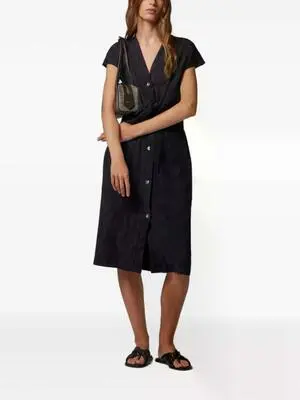 Paul Smith Seersucker Tie-waist Button-front Dress