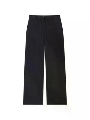 Paul Smith Seersucker Wide-leg Trousers - Blue