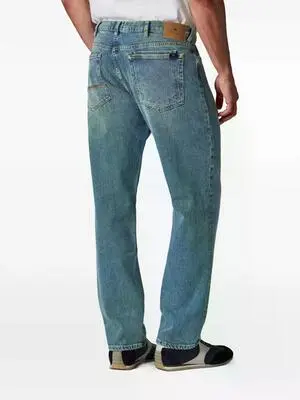Paul Smith Tapered-fit Faded Jeans