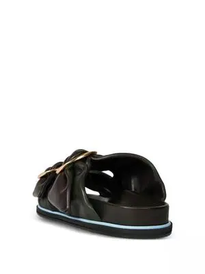 Paul Smith Camolin Gathered Sandals - Brown