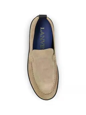 LANVIN Suede Slip-on Loafers