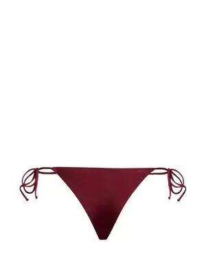 MC2 SAINT BARTH Marielle Plate Side-tie Bikini Bottoms - Red