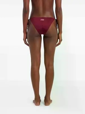MC2 SAINT BARTH Marielle Plate Side-tie Bikini Bottoms - Red