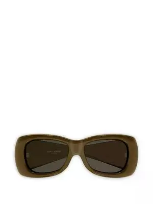 Saint Laurent Howl Oval-frame Sunglasses - Brown