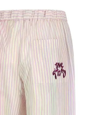 Attico Striped Drawstring Trousers - Pink