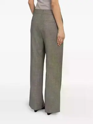 AMOMENTO Wool Flared Trousers