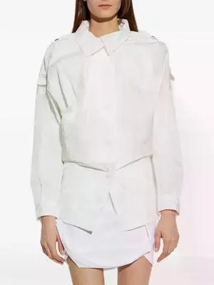 IRO PARIS Epaulette-detail Twisted-waist Jacket