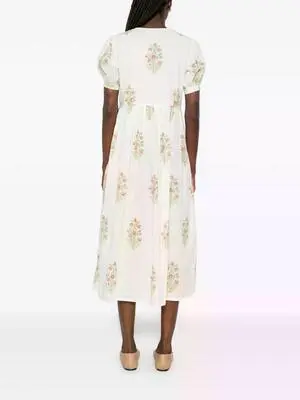 ELLEBLEU Gemma Floral Print Midi Dress