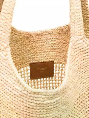 Saint Laurent Icare Raffia Maxi Shopping Bag