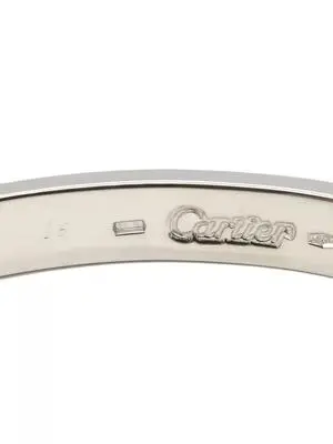 Cartier 18k White Gold Logo Detail Bracelet