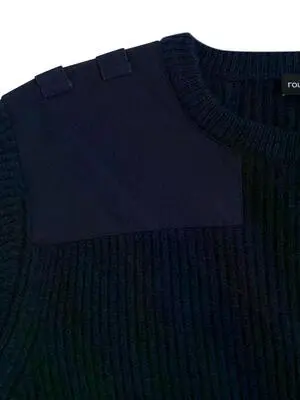 Gosha Rubchinskiy Ribbed Knit Patch-detail Crew Neck Sweater
